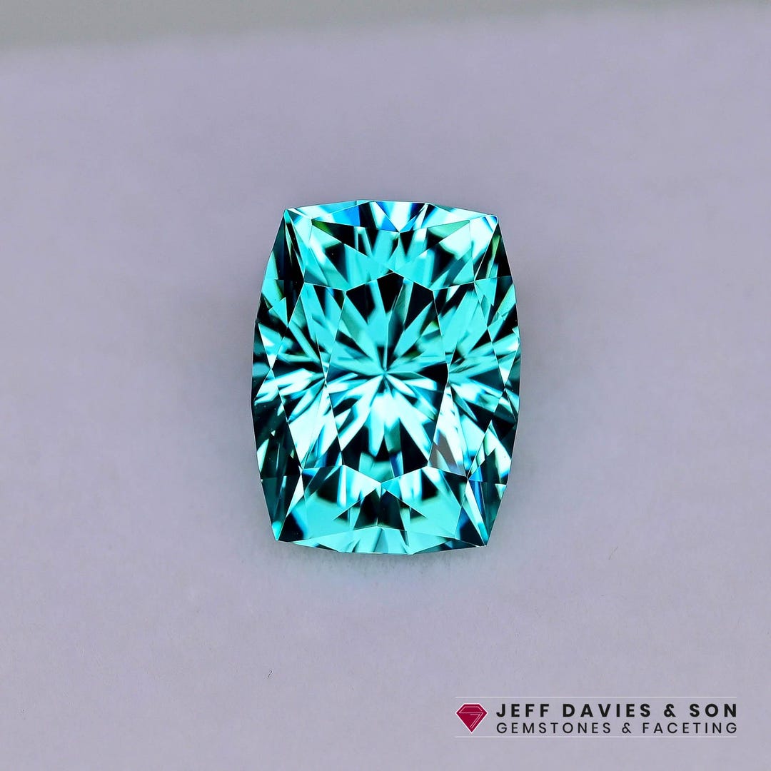 8.75ct LAB Blue Green (paraiba Colour) Garnet YAG – Yttrium Aluminum ...
