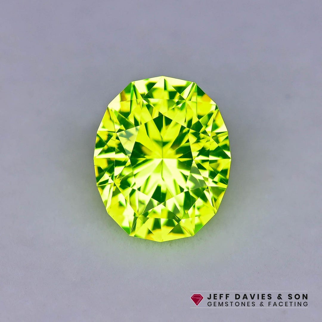 Precision Cut - 5.37ct LAB Lumo Garnet Luag - Lutetium Aluminum Garnet ...