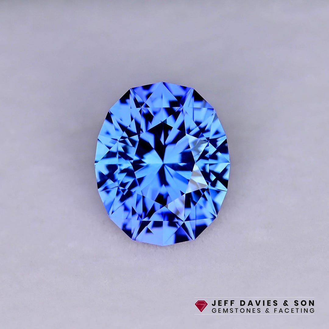 Precision Cut - 5.26ct LAB Cornflower Blue Sapphire - Pulled Czochralski - Etsy