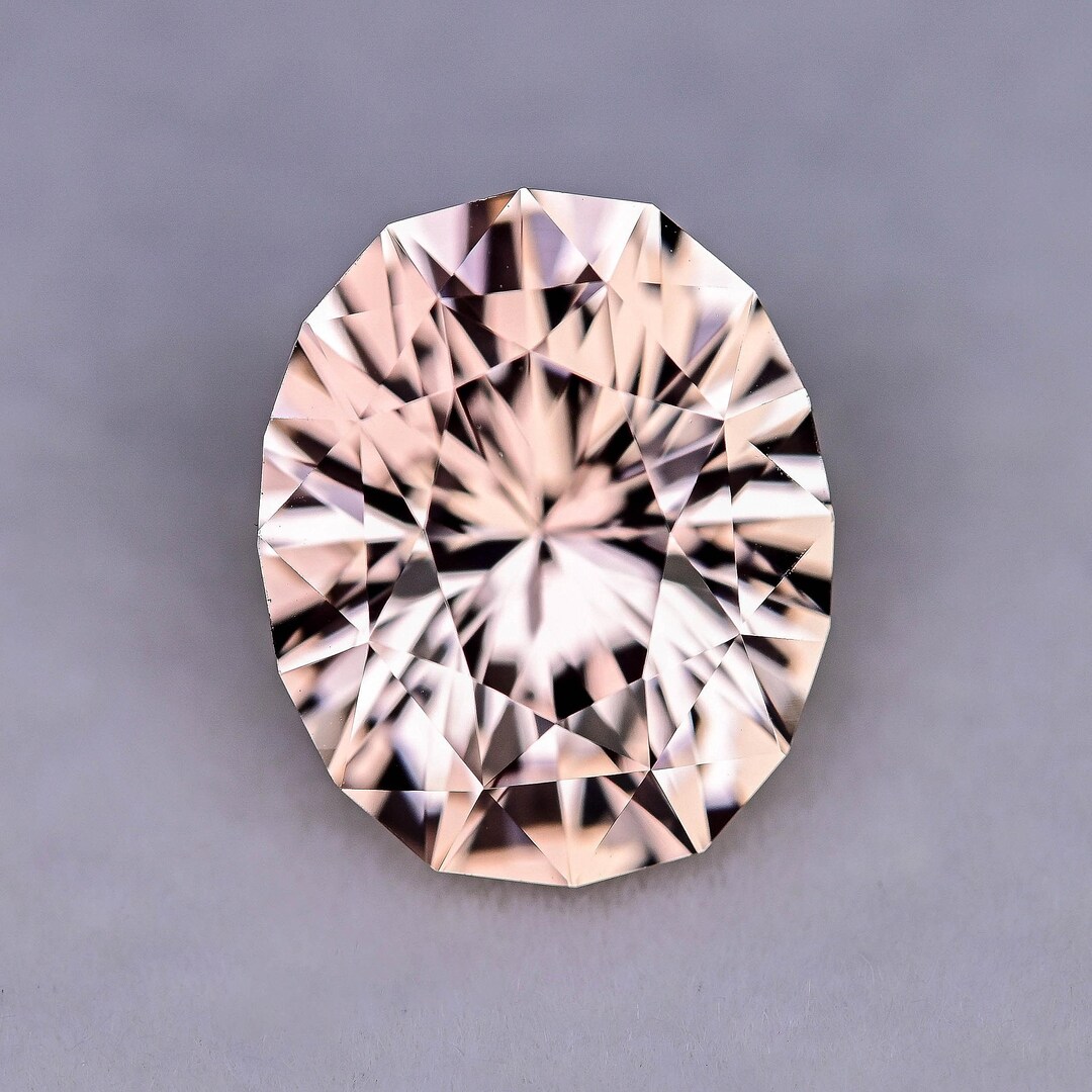4.90ct Lab Peach Sapphire - Precision Cut - Etsy