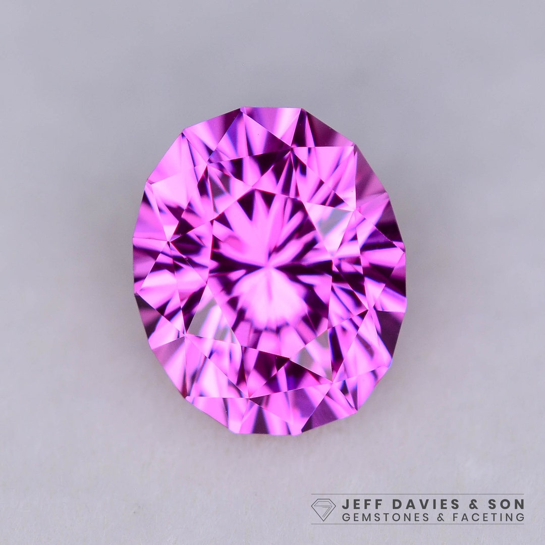 Precision Cut - 2.11ct LAB Hot Pink Sapphire - Etsy