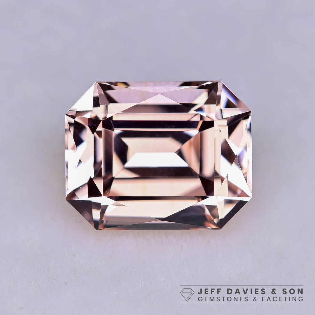 Precision Cut 3.93ct LAB Morganite Colour Sapphire Flame Fusion - Etsy