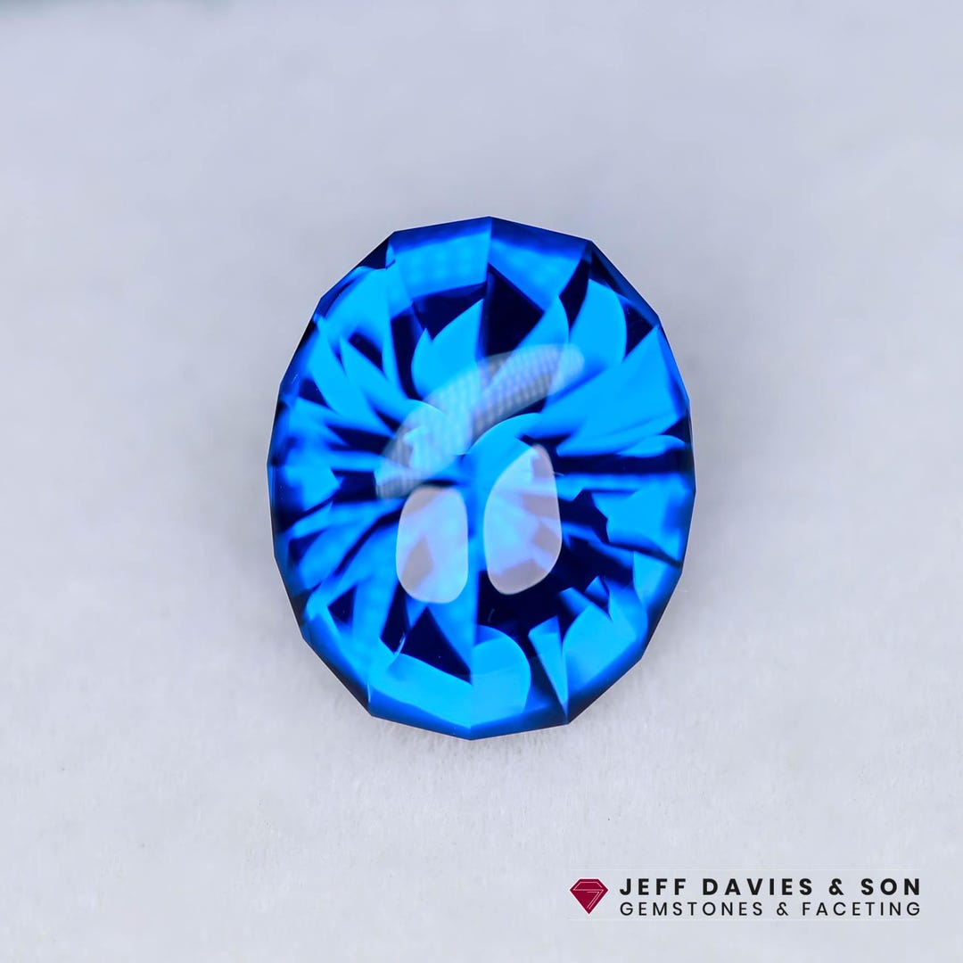 Precision Cut 4.69ct LAB Blue Spinel buff Top - Etsy
