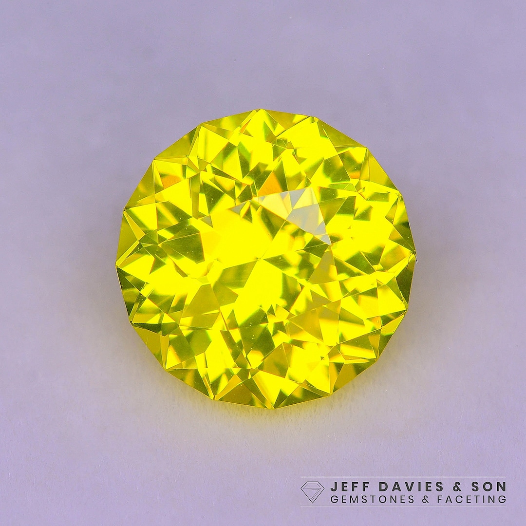 Precision Cut 4.03ct Lab Lumo Garnet YAG Yttrium Aluminum Garnet Pulled ...