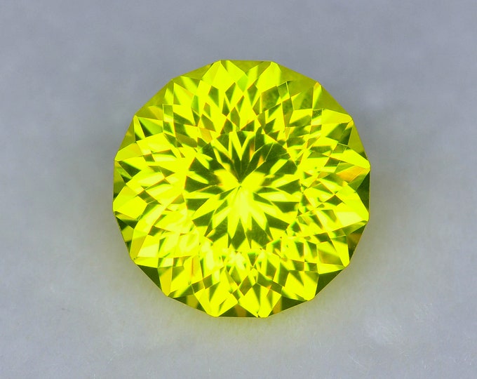 Precision Cut - 4.23ct Lab Lumo Garnet YAG – Yttrium Aluminum Garnet ...