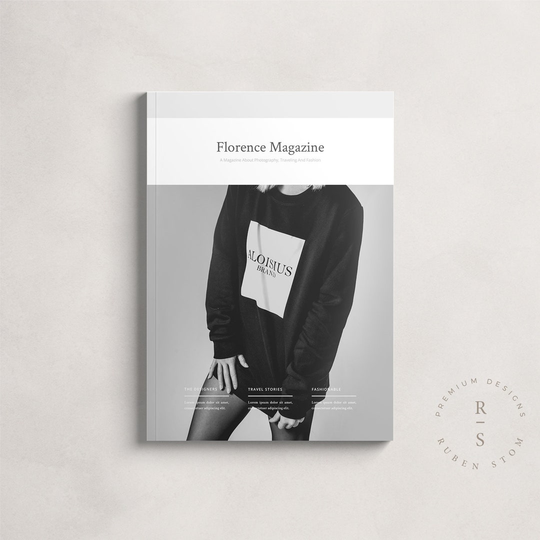 Florence Magazine Template, Indesign Template, Ebook Template, Editable ...