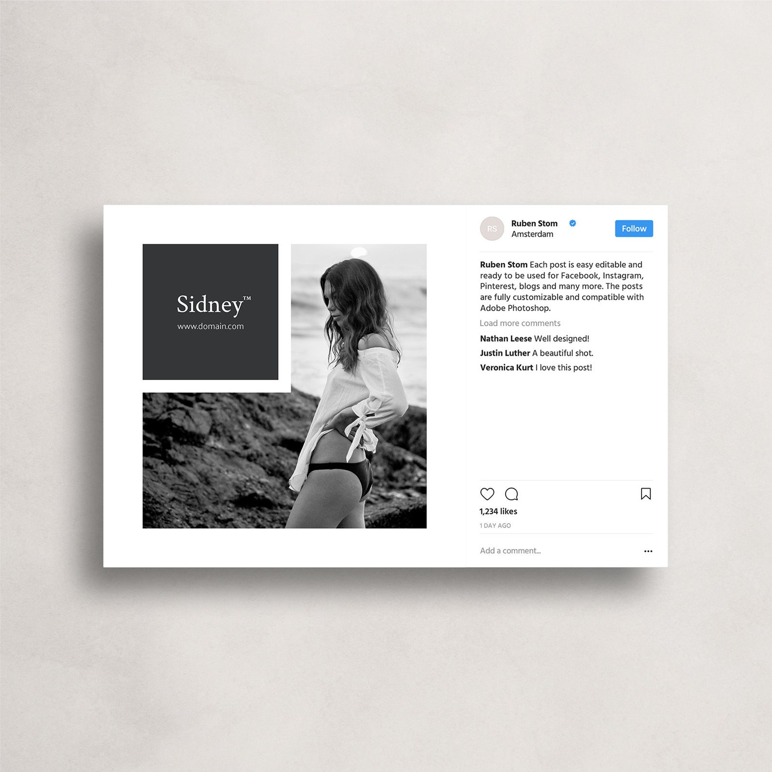 Sydney Social Media Pack, 14 Editable Photoshop Templates, 3 Different ...