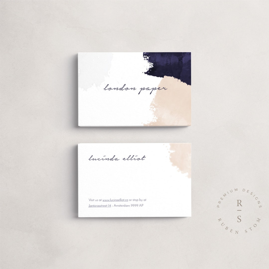 Elliot Business Card Template, Digital Download, Editable Business ...
