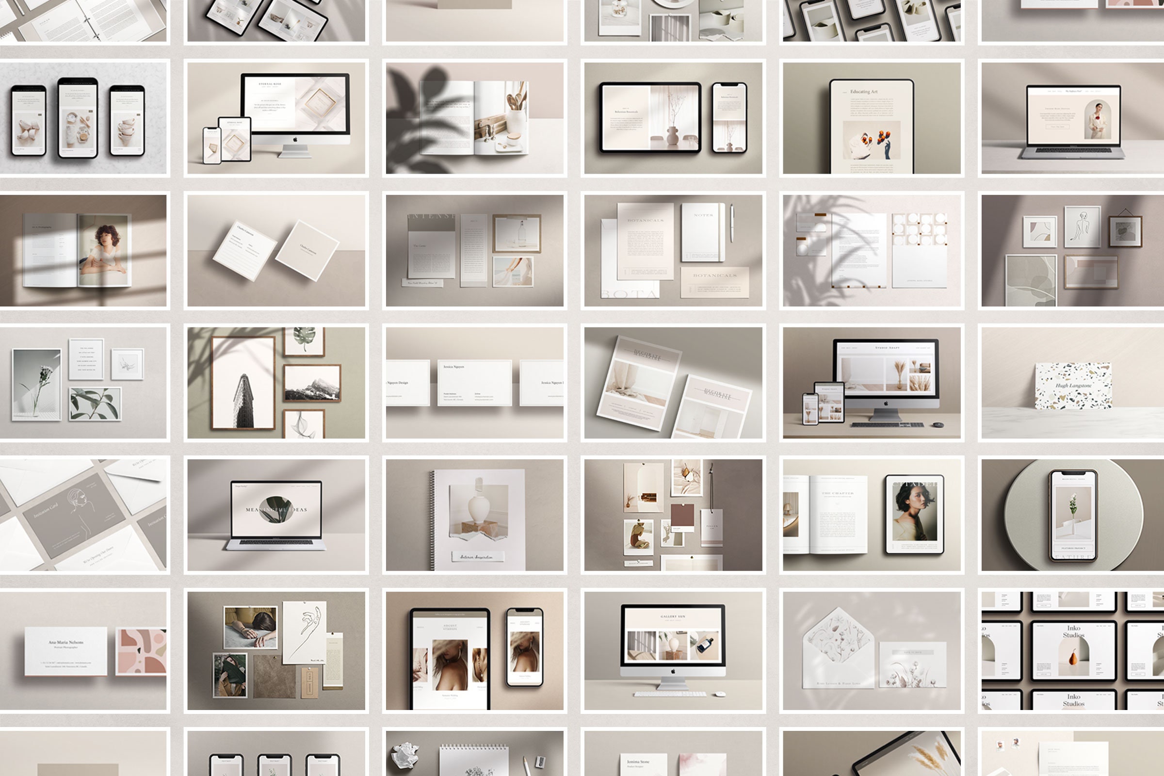 Mockup Kit Bundle Incl. All Mockup Kits: Frames Devices Web - Etsy