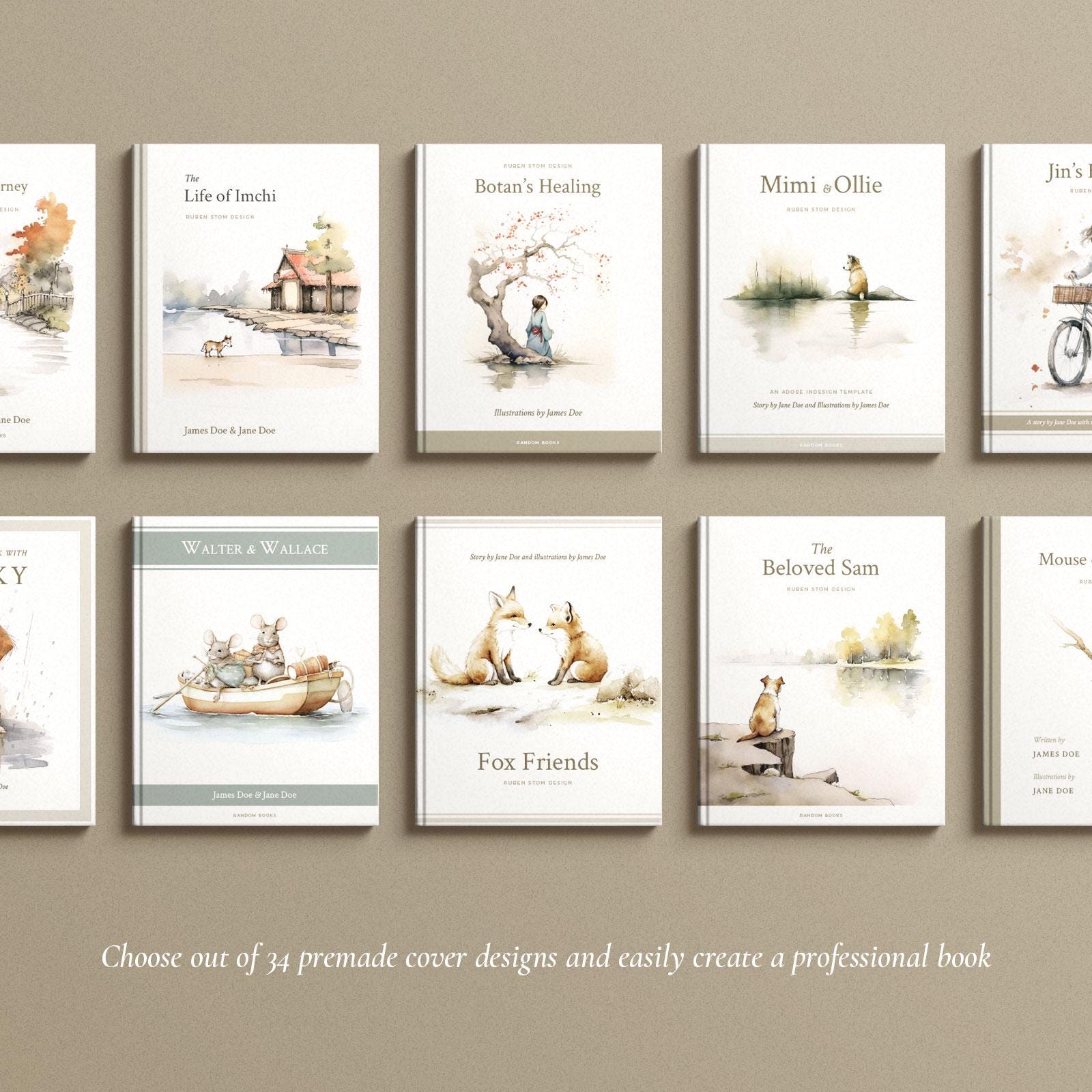 Book Template Bundle | 6 Editable Book Layouts for Authors, Children's ...