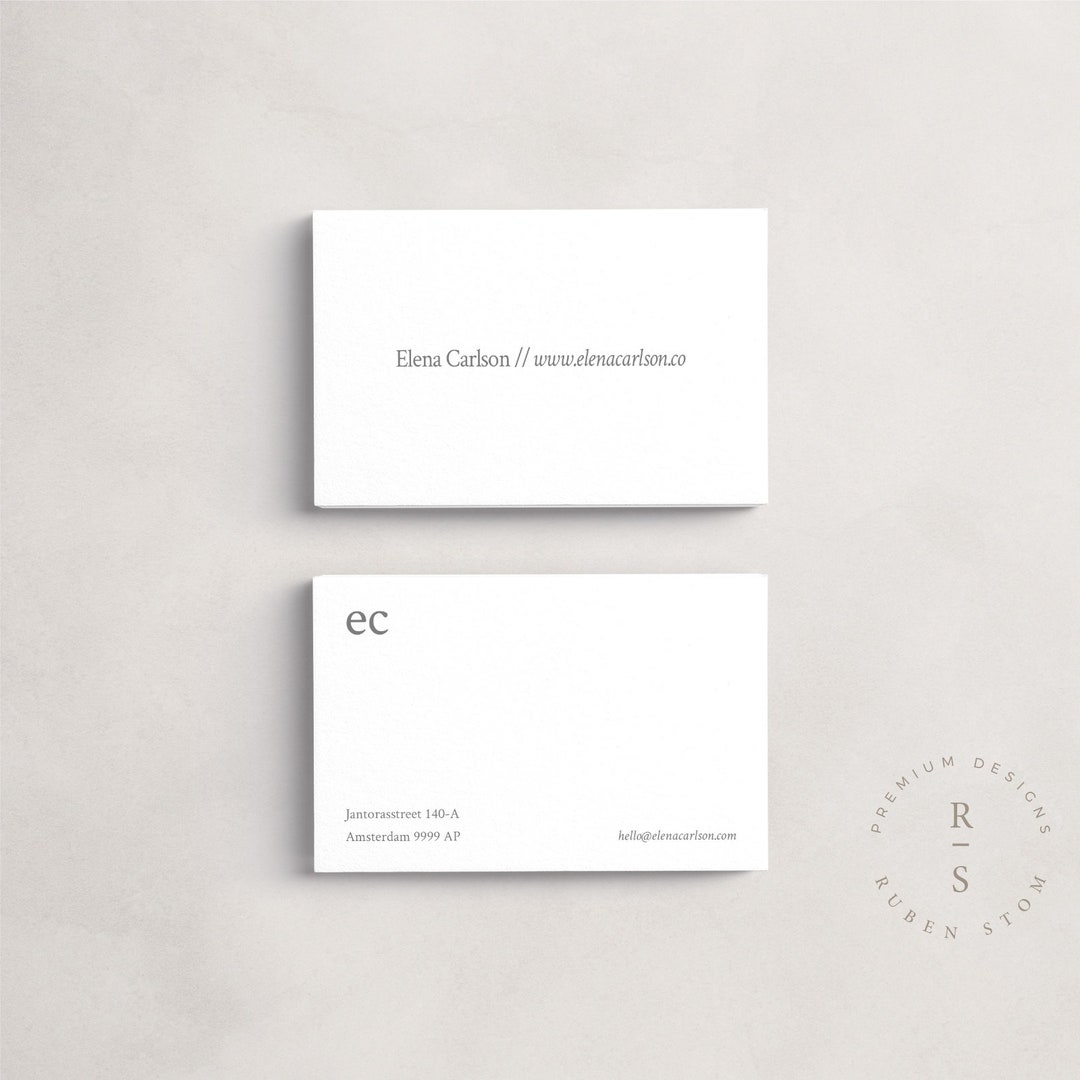 Carlson Business Card Template, Digital Download, Editable Business ...