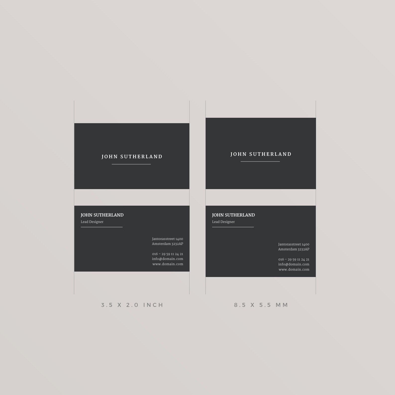 Sutherland Business Card Template Digital Download Editable - Etsy