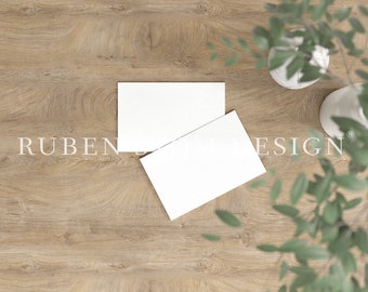 Business Card Mockup Scene , Calling Card Mockup in Home Interior, Easy ...