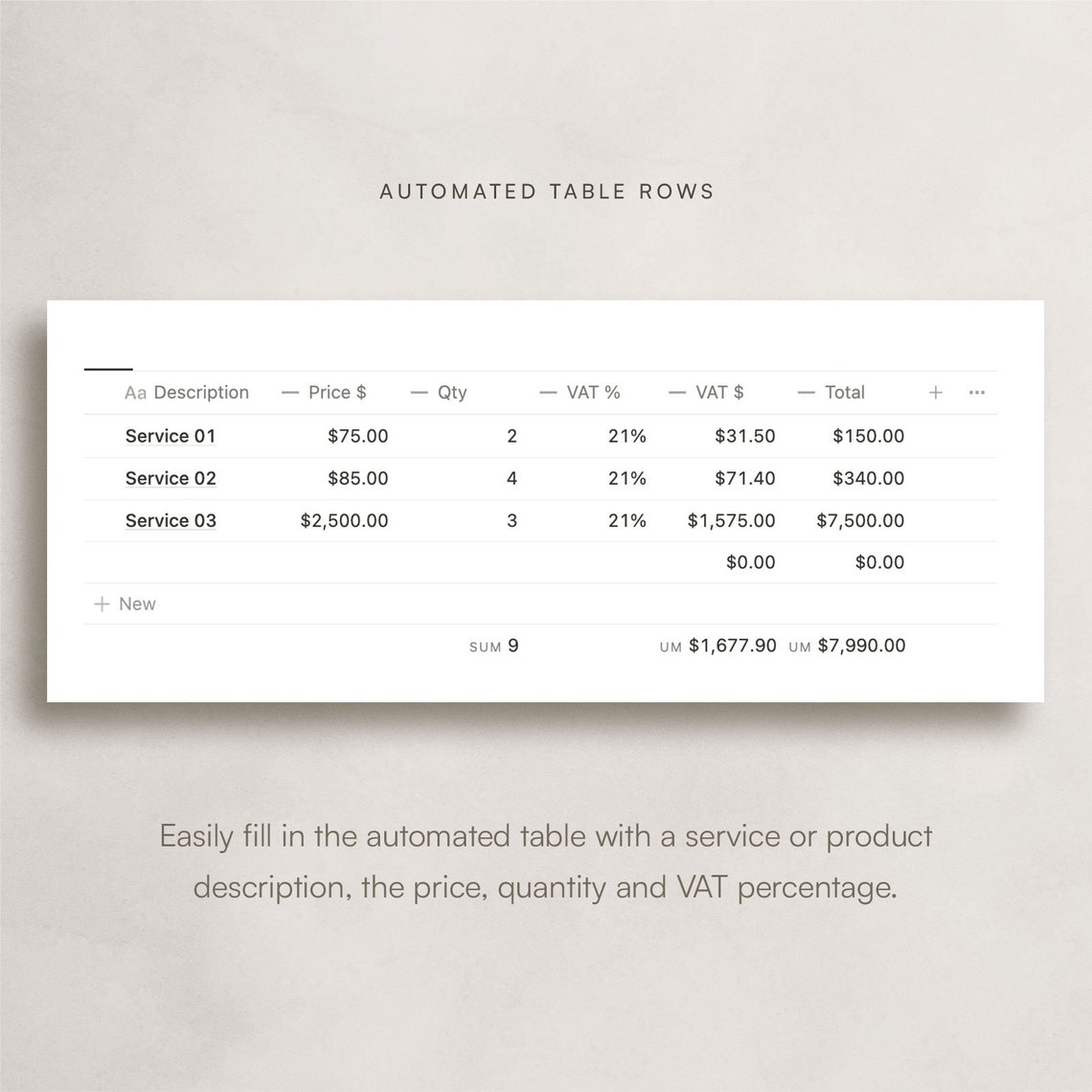 Invoice Template Notion Receipt Templates Order Form Etsy Canada