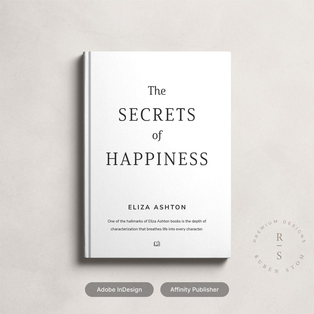 Ashton Book Template, Premade Book Design, Editable Writers Template ...