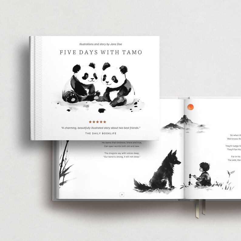 Children's Book Template, Premade Book Design, Editable Book, KDP ...