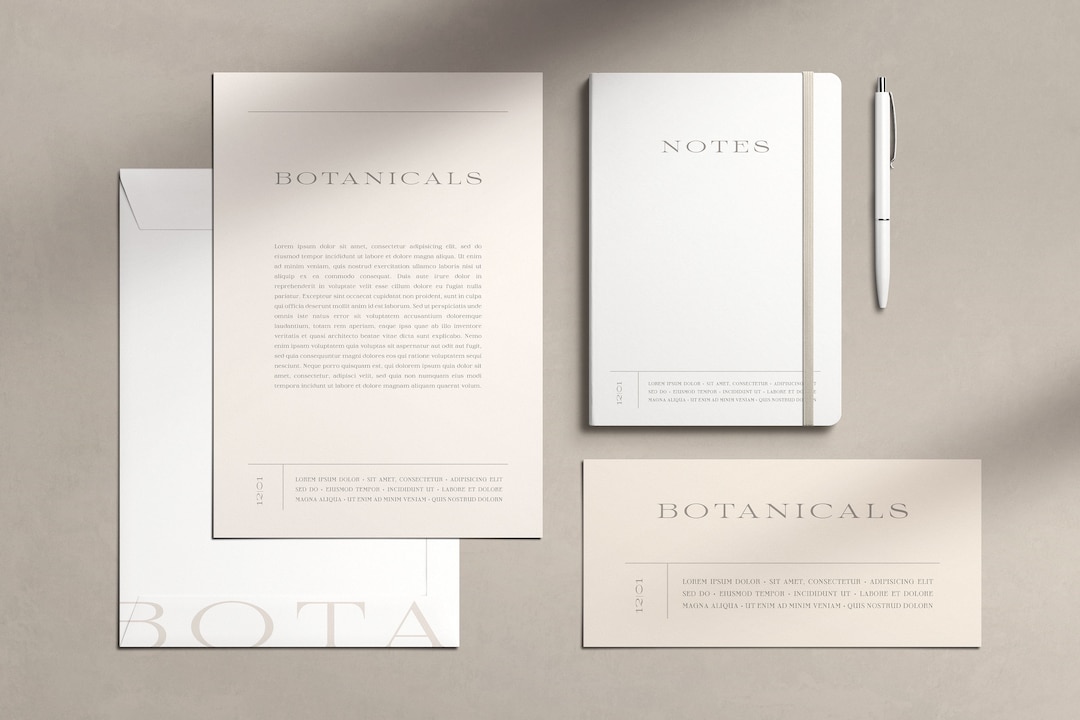 Stationery Mockup Kit, Realistic Mockups, DIY Templates, Including Pre ...