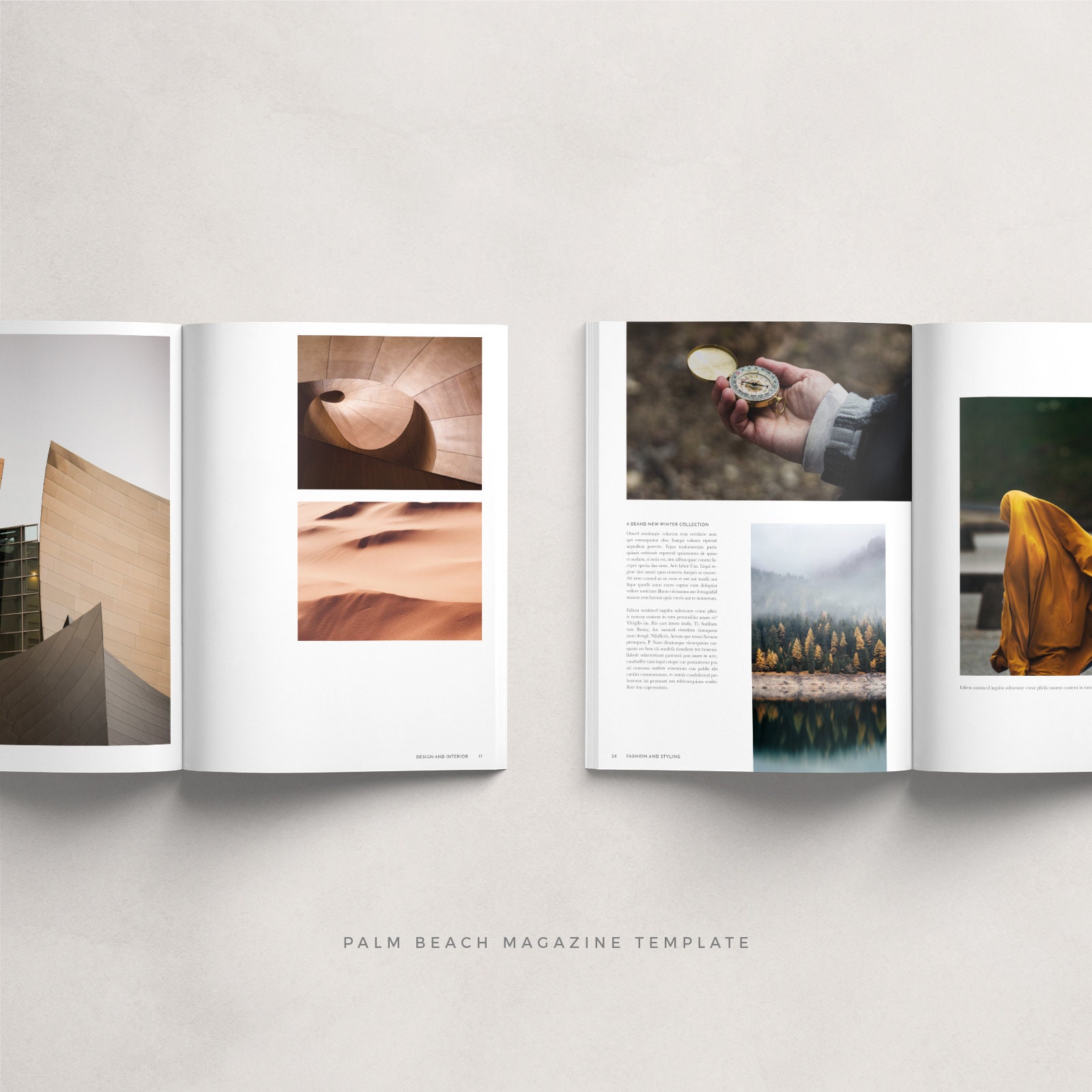 Magazine DUO Pack Includes Palm Beach Magazine Template and - Etsy
