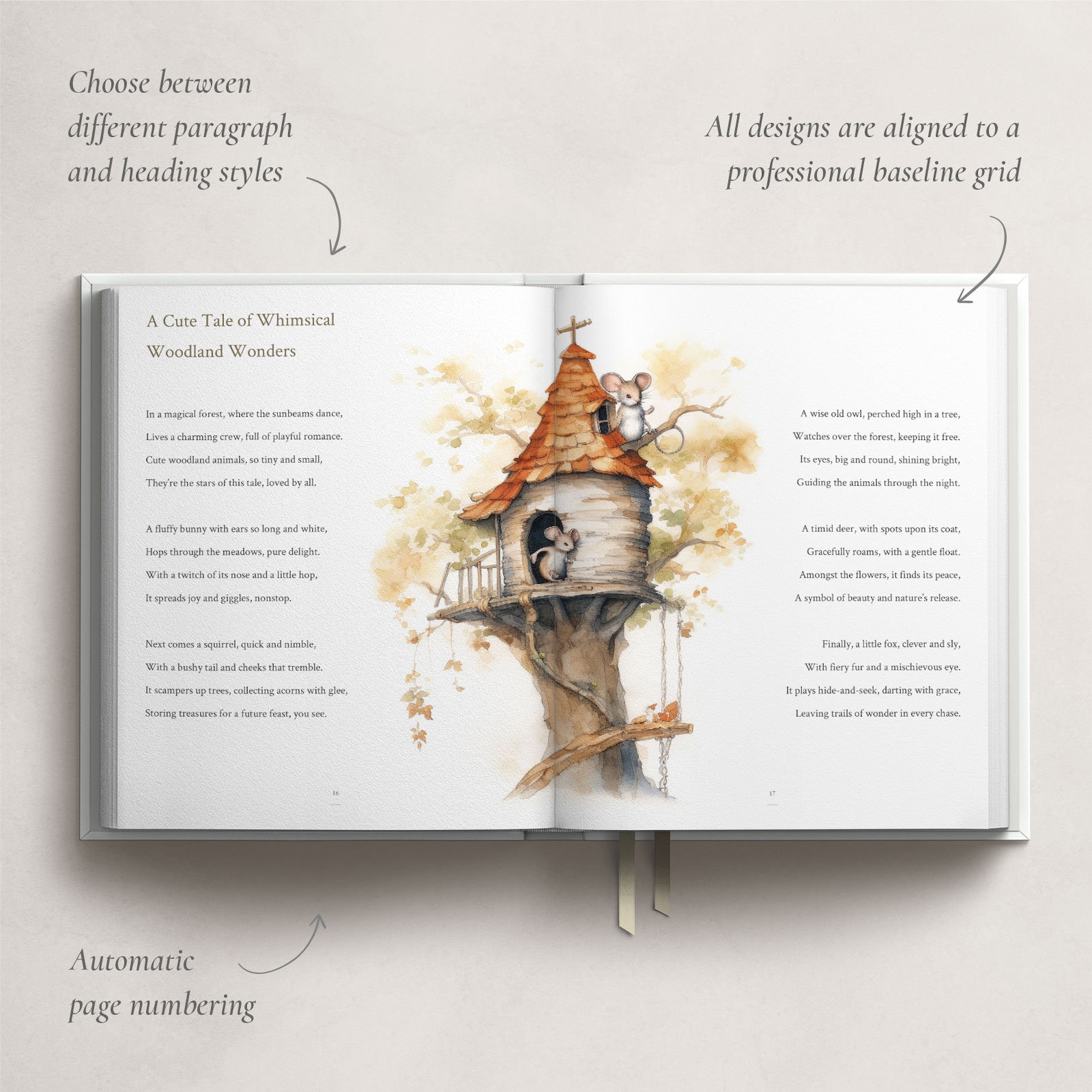 Children's Book Template, Premade Book Design, Editable Book Template ...