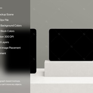 IPad Mockup Scene, Tablet Device in Studio Setting, Easy to Use With ...