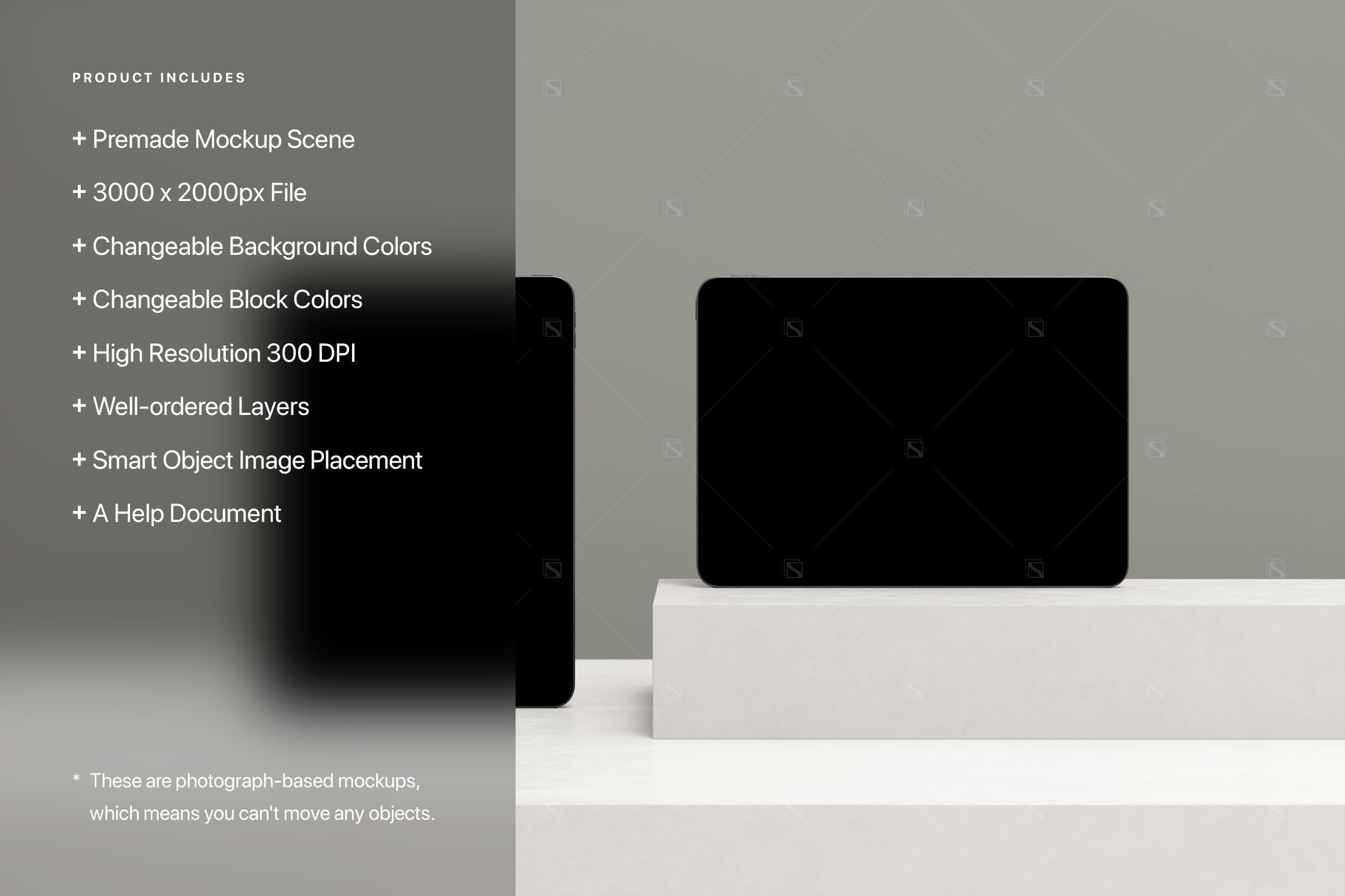 Ipad Mockup Scene Tablet Device in Studio Setting Easy to - Etsy