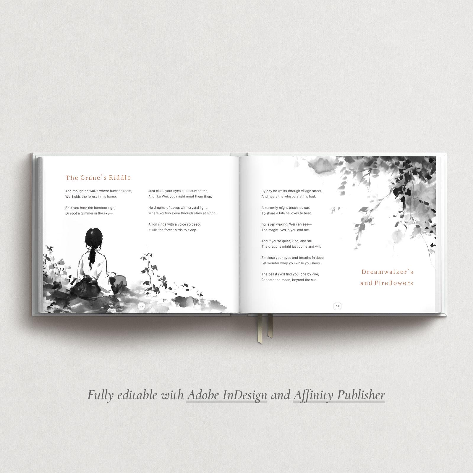 Children's Book Template, Premade Book Design, Editable Book, KDP ...