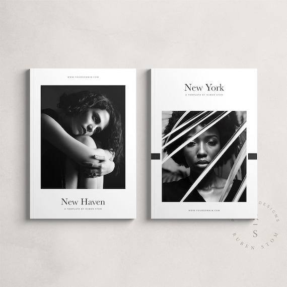 Magazine DUO Pack Includes New Haven Magazine Template and | Etsy