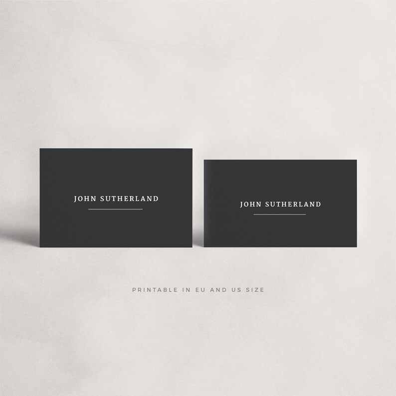 Sutherland Business Card Template Digital Download Editable - Etsy