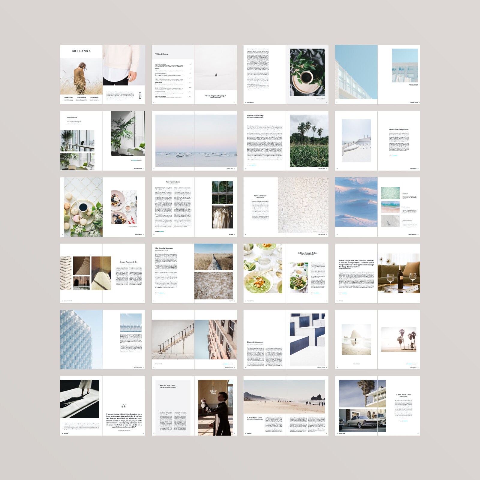 Magazine DUO Pack Includes Palm Beach Magazine Template and - Etsy