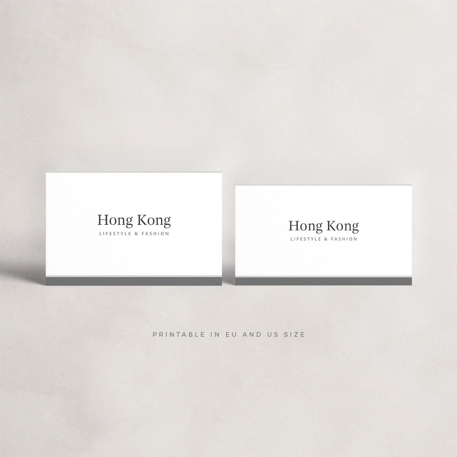 Hong Kong Business Card Template, Digital Download, Clean Editable ...