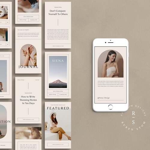 Moodboard Instagram Story Templates 20 Editable Instagram - Etsy