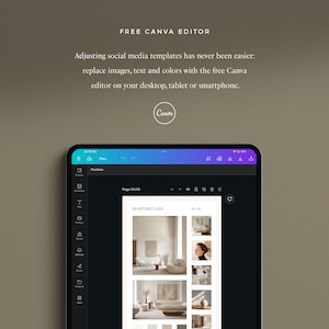 Online Course Social Media Kit, 80 Editable Canva Templates, 20x4 ...