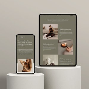 Asana Squarespace Website Theme, Website Template, Clean Minimal ...