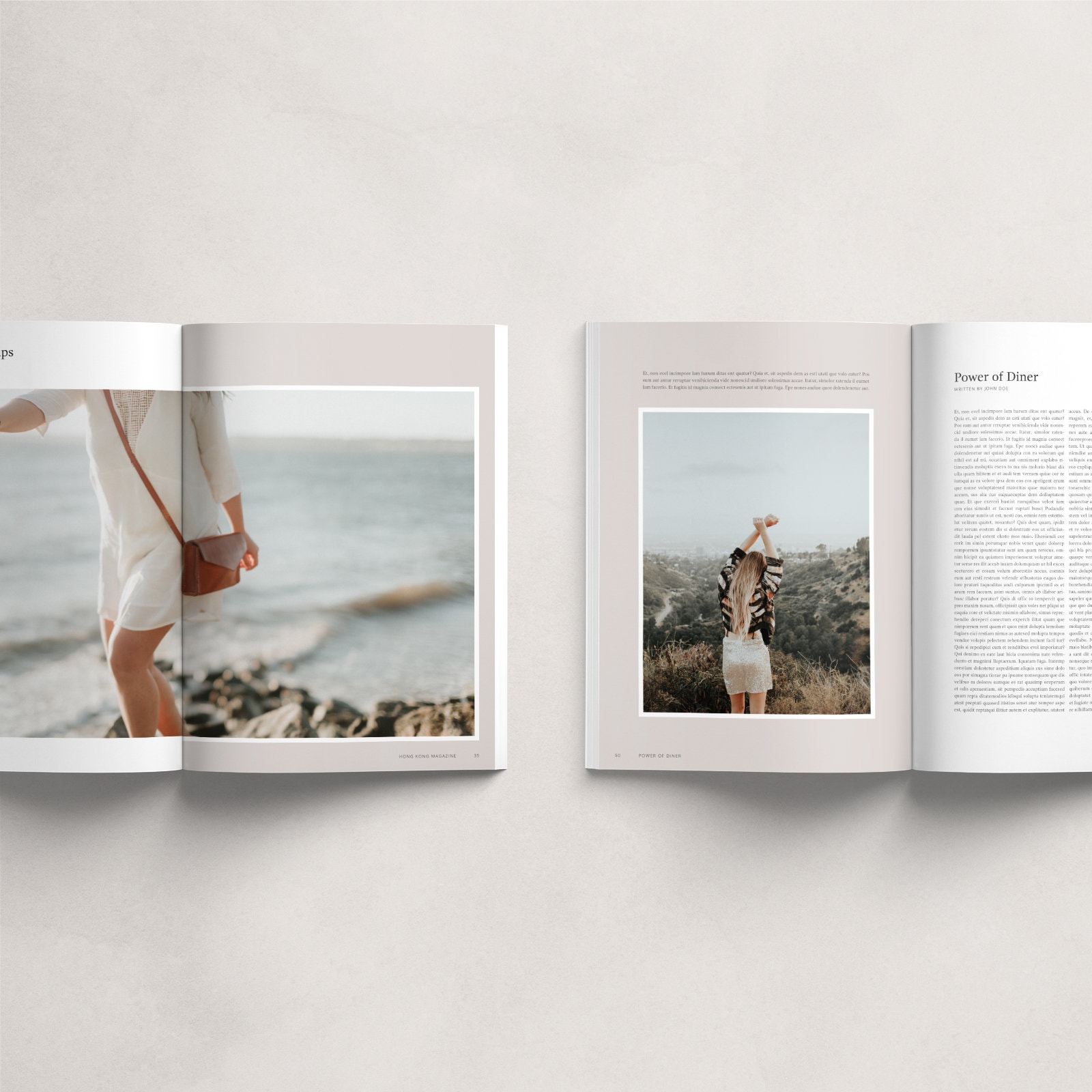 Hong Kong Magazine Template, 100 Pages, Indesign Template, Digital ...