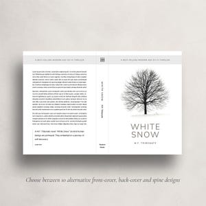 Modern Sans Book Template, Premade Book Design, Editable Book Template ...