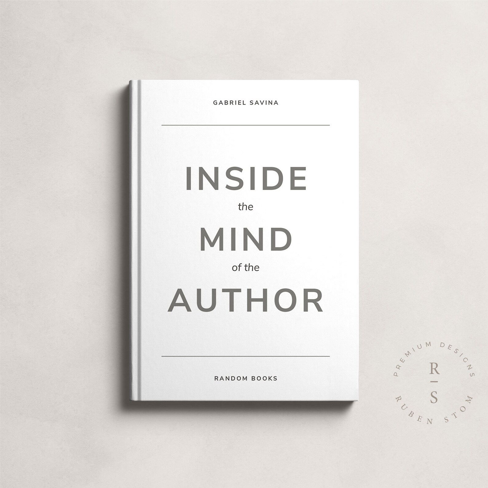 Modern Sans Book Template, Premade Book Design, Editable Book Template ...