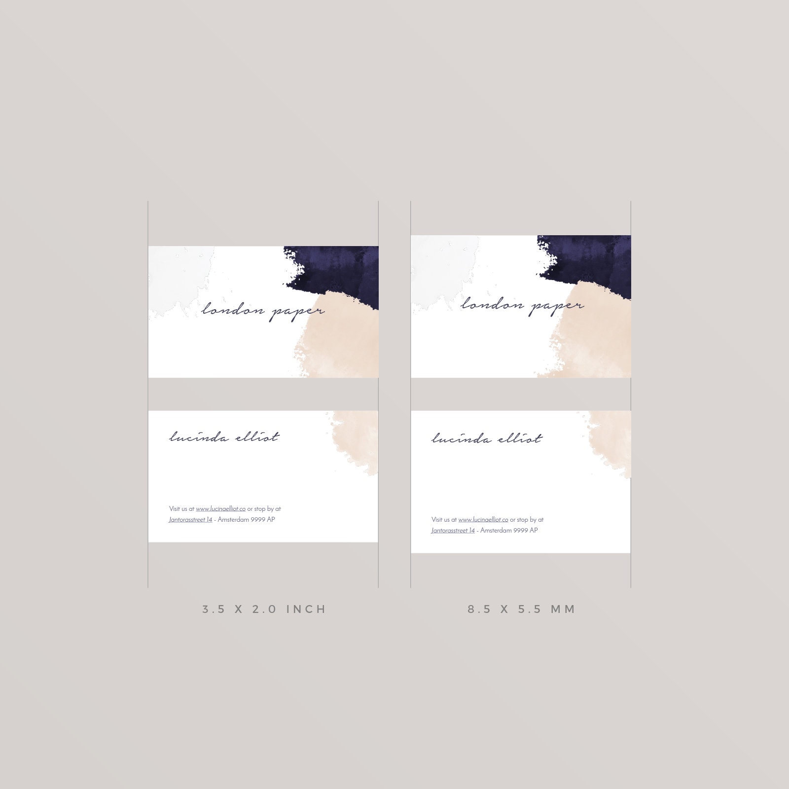 Elliot Business Card Template Digital Download Editable - Etsy