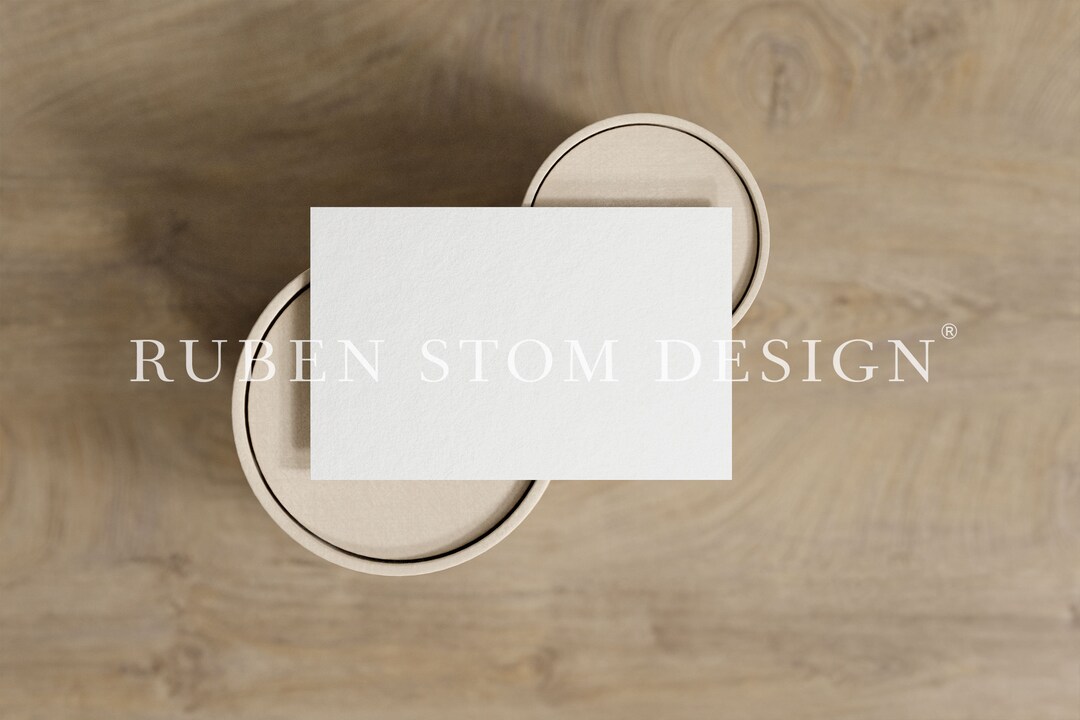 Business Card Mockup Scene , Calling Card Mockup in Home Interior, Easy ...