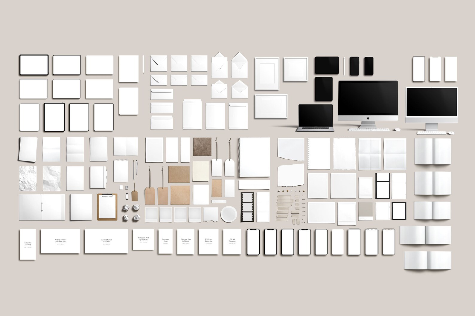Mockup Kit Bundle Incl. All Mockup Kits: Frames Devices Web - Etsy