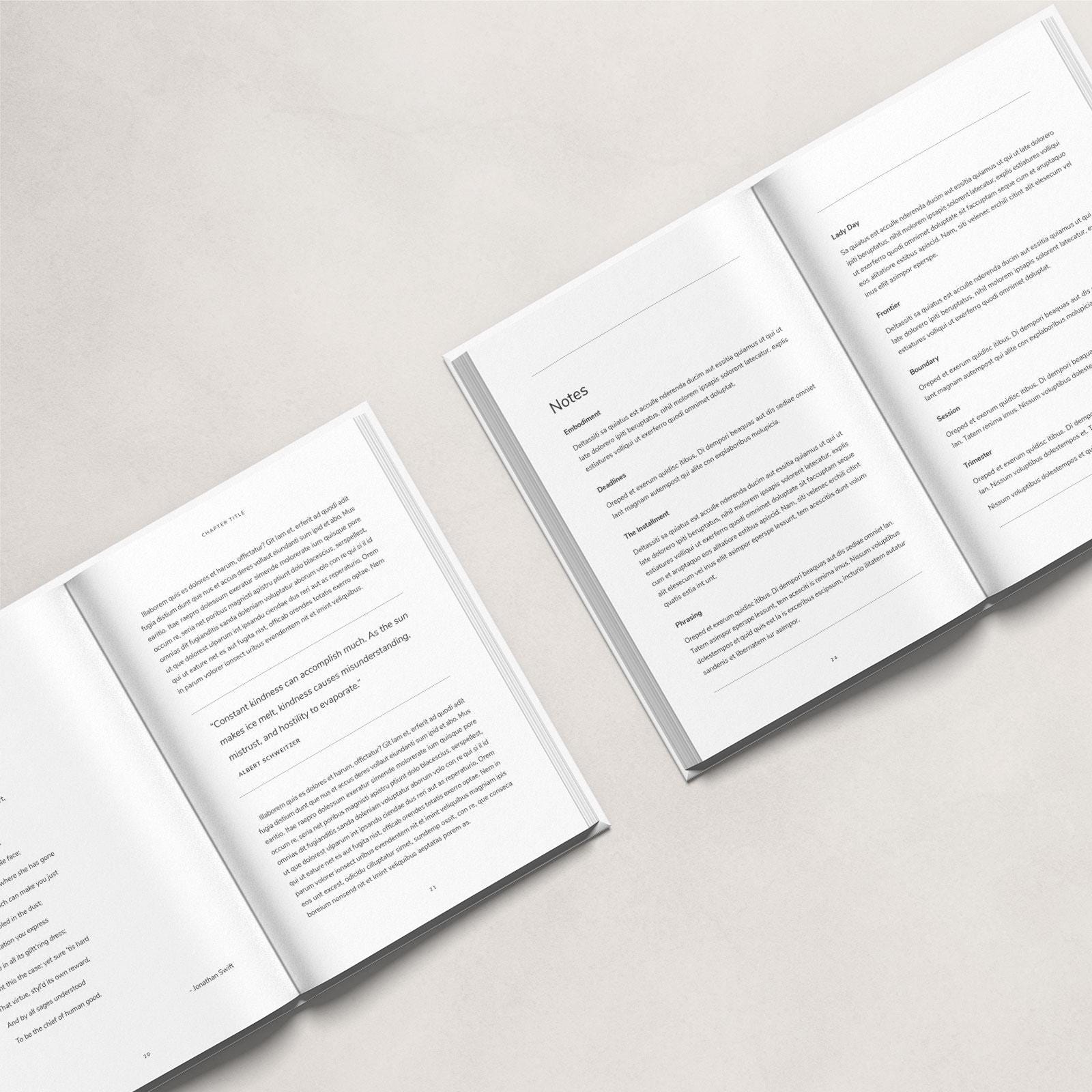 Modern Sans Book Template, Premade Book Design, Editable Book Template ...