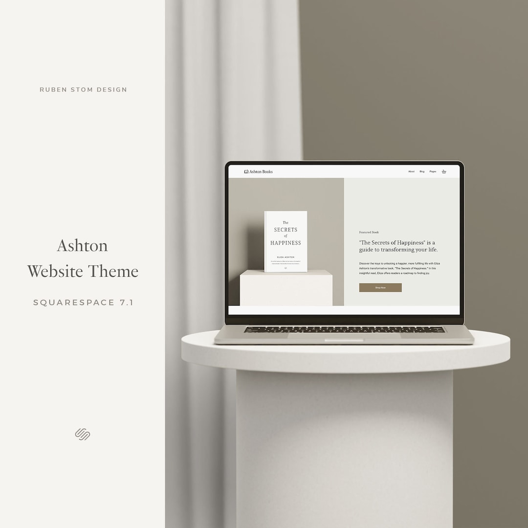 Ashton Squarespace Website Theme, Website Template, Clean Minimal ...