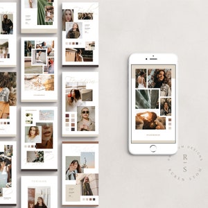 Moodboard Instagram Story Templates, 20 Editable Instagram Stories ...