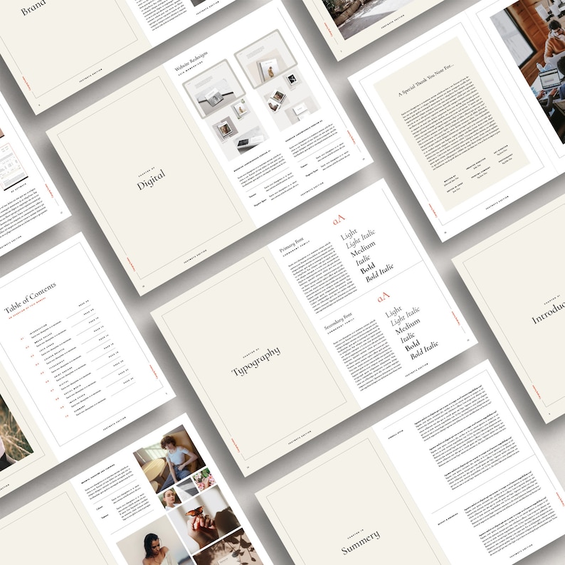 San Francisco Brand Manual Template, Editable Indesign Template, A4 and ...