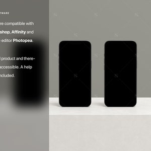 IPhone Mockup Scene, Mobile Device in Studio Setting, Easy to Use With ...