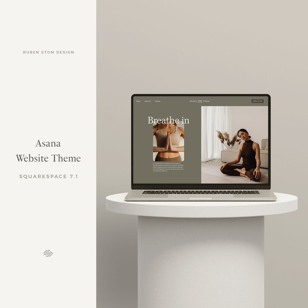 Asana Squarespace Website Theme, Website Template, Clean Minimal ...