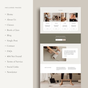 Asana Squarespace Website Theme, Website Template, Clean Minimal ...