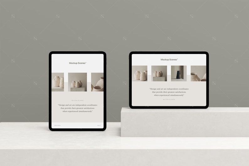 IPad Mockup Scene, Tablet Device in Studio Setting, Easy to Use With ...
