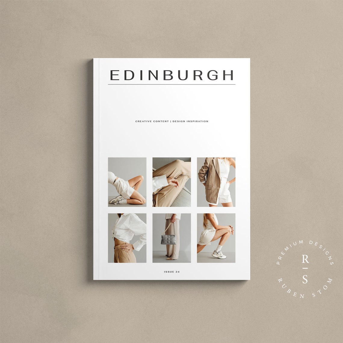 Edinburgh Magazine Template 02, Indesign Template, Ebook Template ...