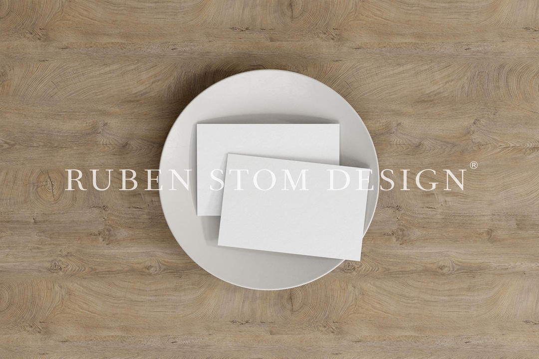 Business Card Mockup Scene , Calling Card Mockup in Home Interior, Easy ...