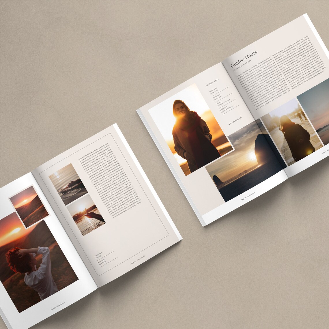 Siena Lookbook Template Indesign Template Editable Magazine - Etsy